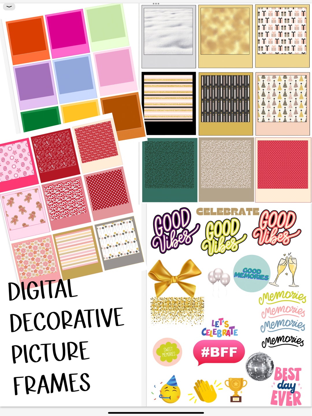 Digital Decorative Picture Frames - Etsy