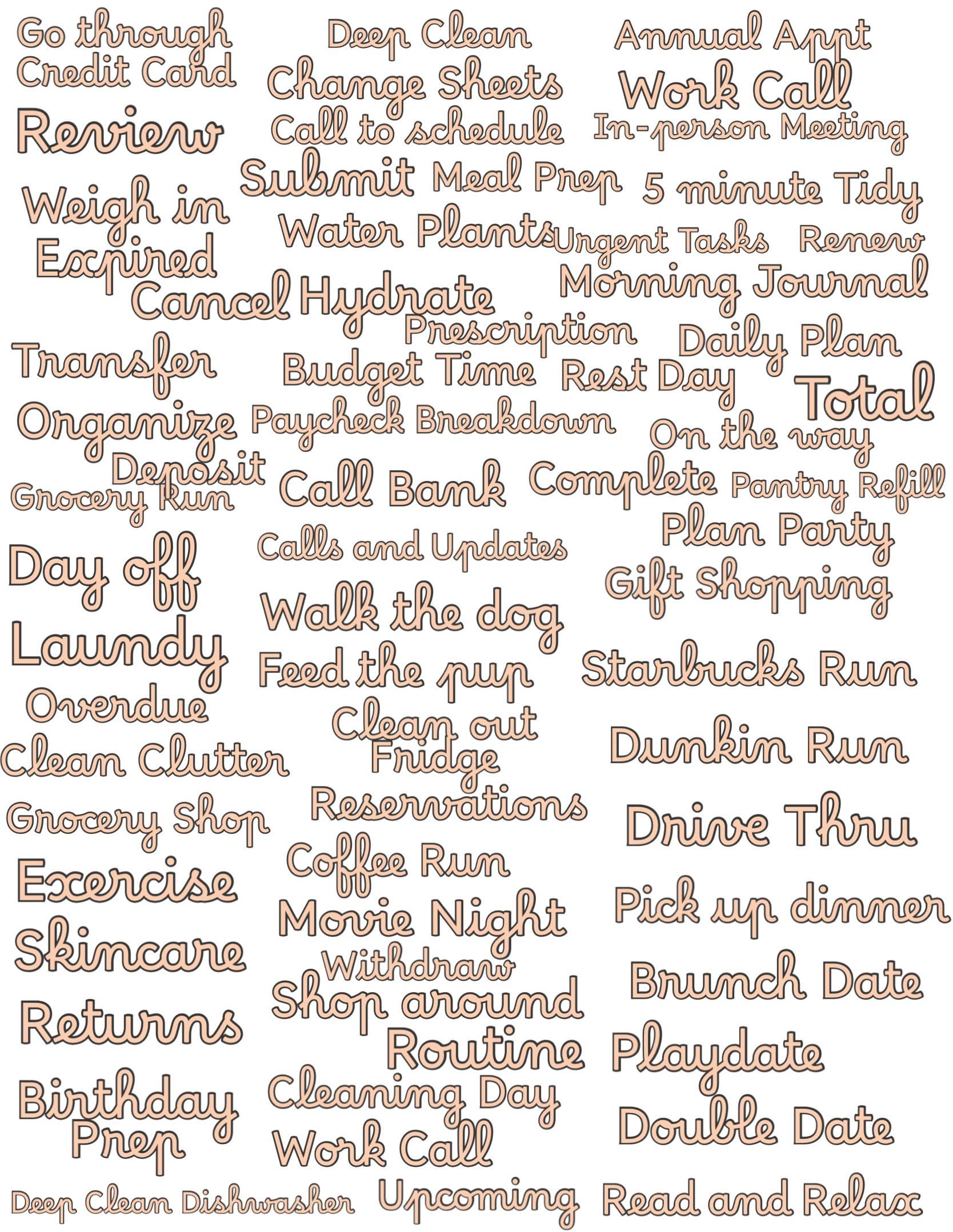 Planning Labels & Banners - Etsy