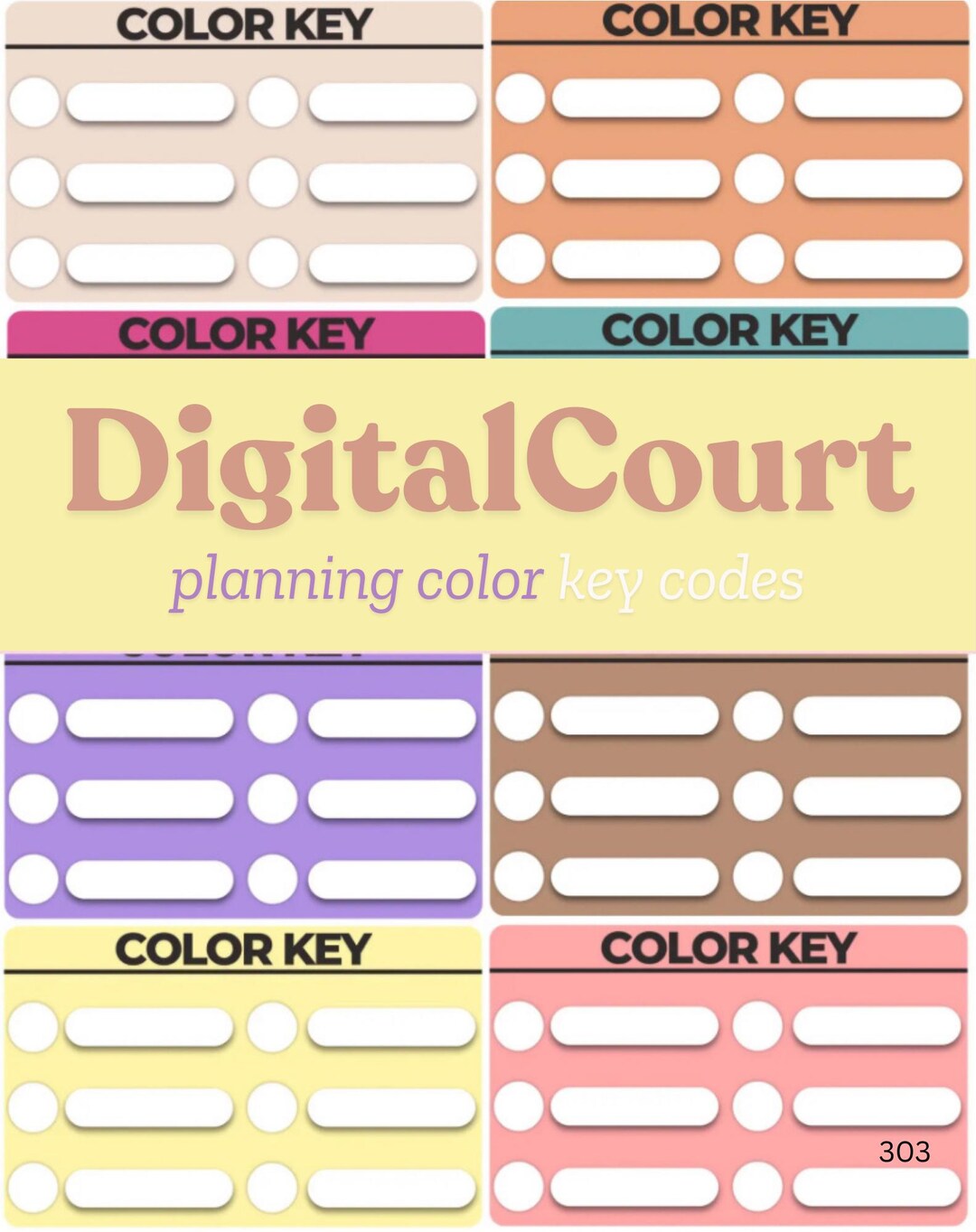 Color Key Charts - Etsy