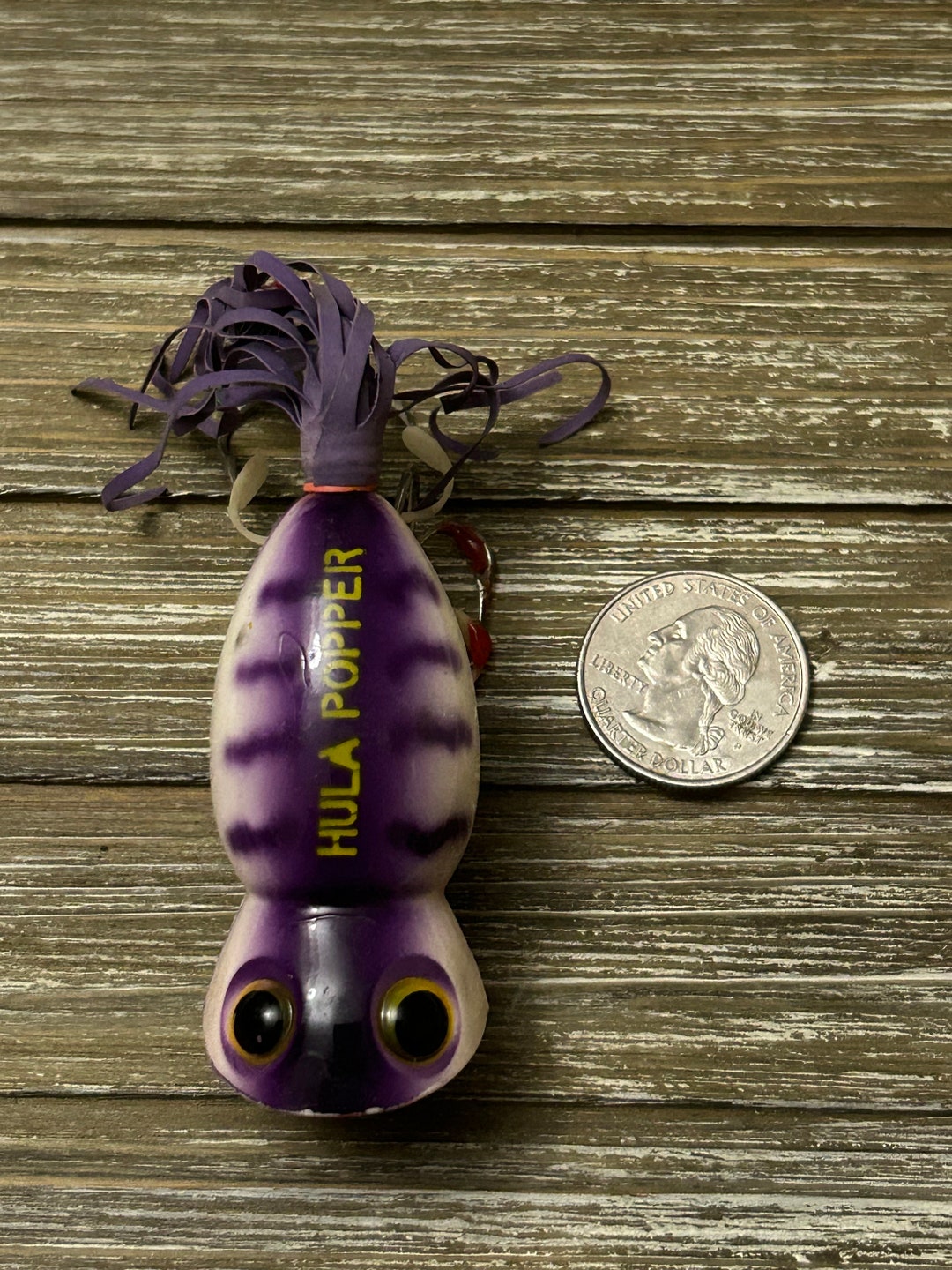 Vintage Fred Arbogast Hula Popper Fishing Lure - Etsy