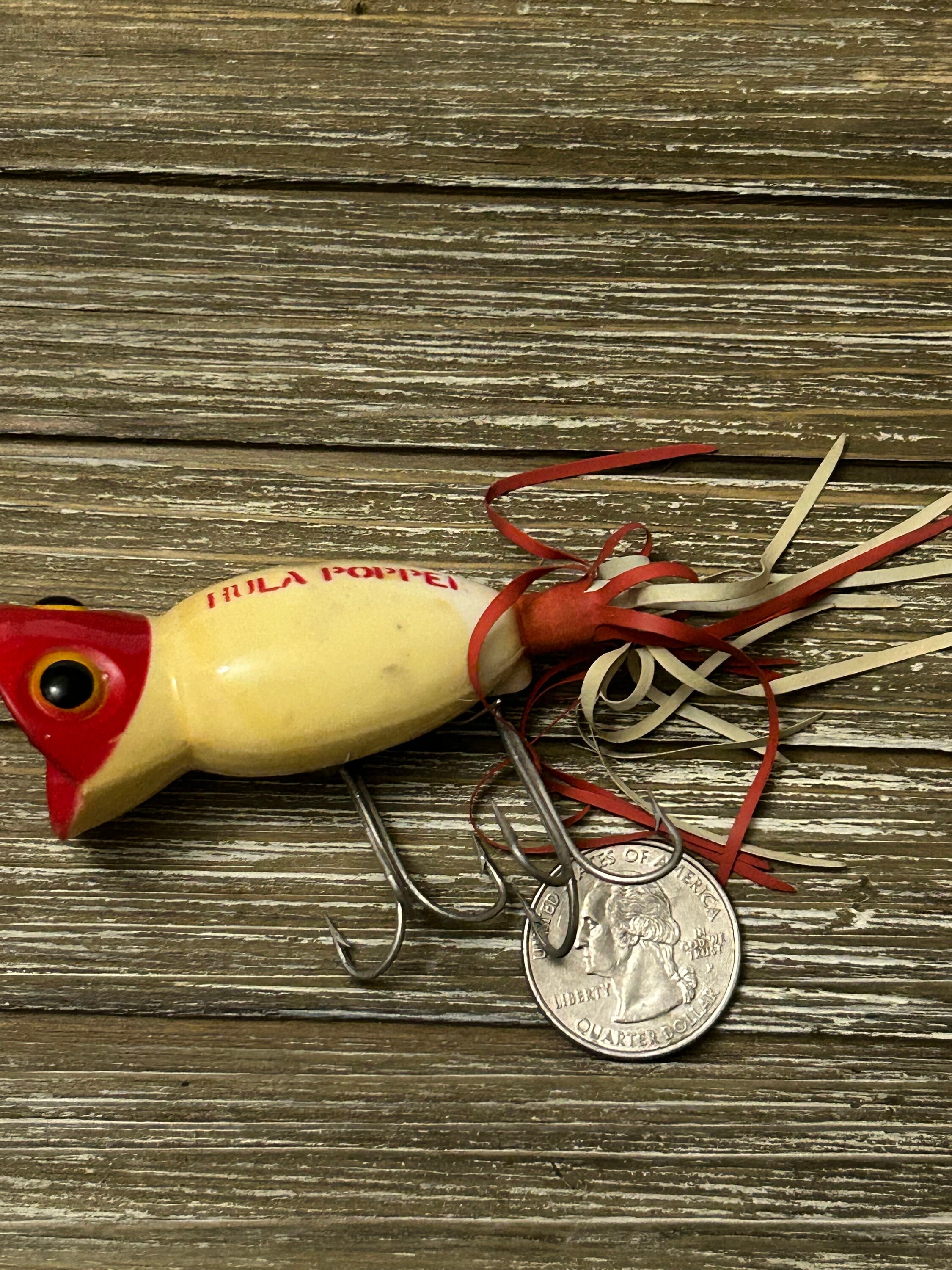 Vintage Fred Arbogast Hula Popper Fishing Lure - Etsy