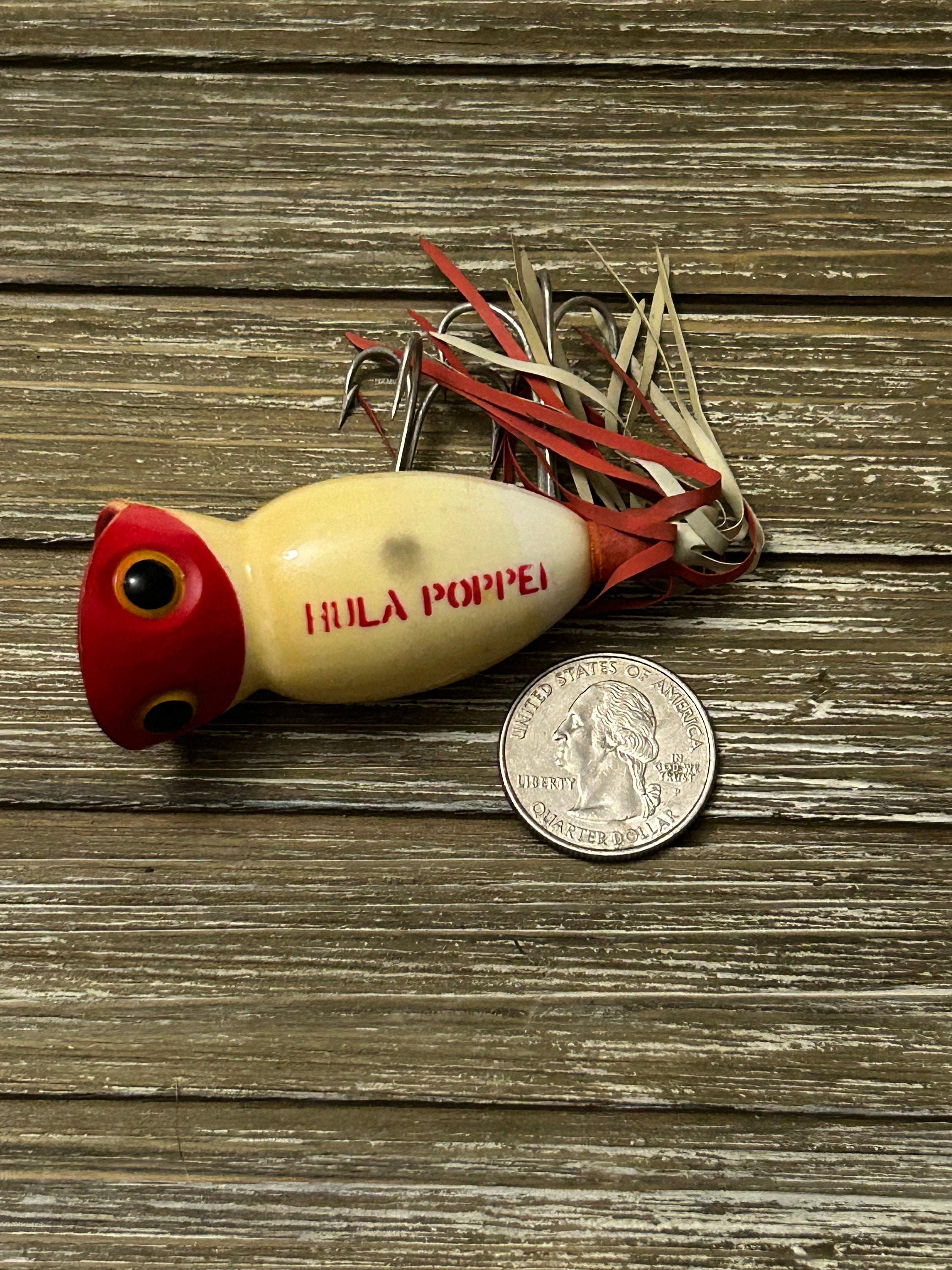 Vintage Fred Arbogast Hula Popper Fishing Lure - Etsy