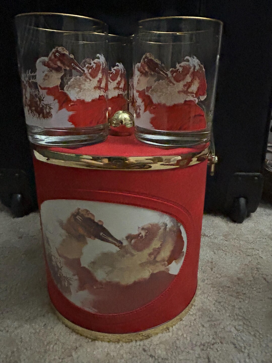 Vintage Coca Cola Ice Bucket and 4 14 Oz Tumbler Set - Etsy