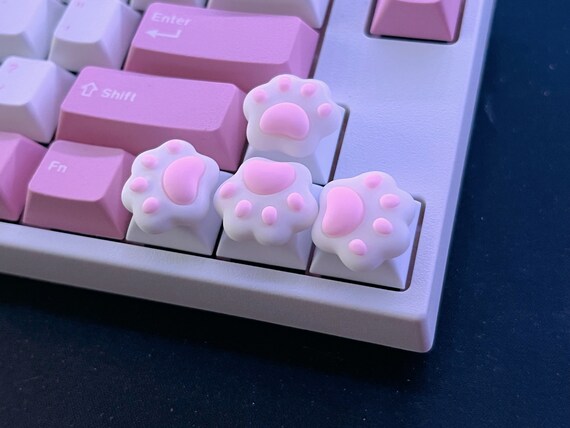 Cute Cat Paw Keycaps Cat Paw Keycap Set Kawaii Great - Etsy