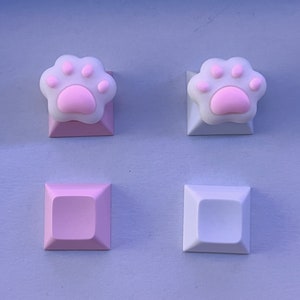 Cute Cat Paw Keycaps Cat Paw Keycap Set Kawaii Great - Etsy