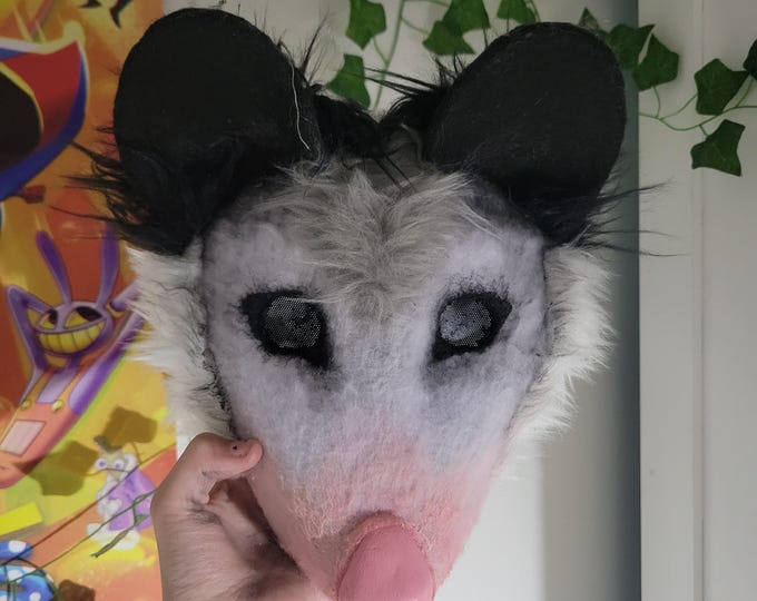 Felted Opossum Therian Mask - Etsy
