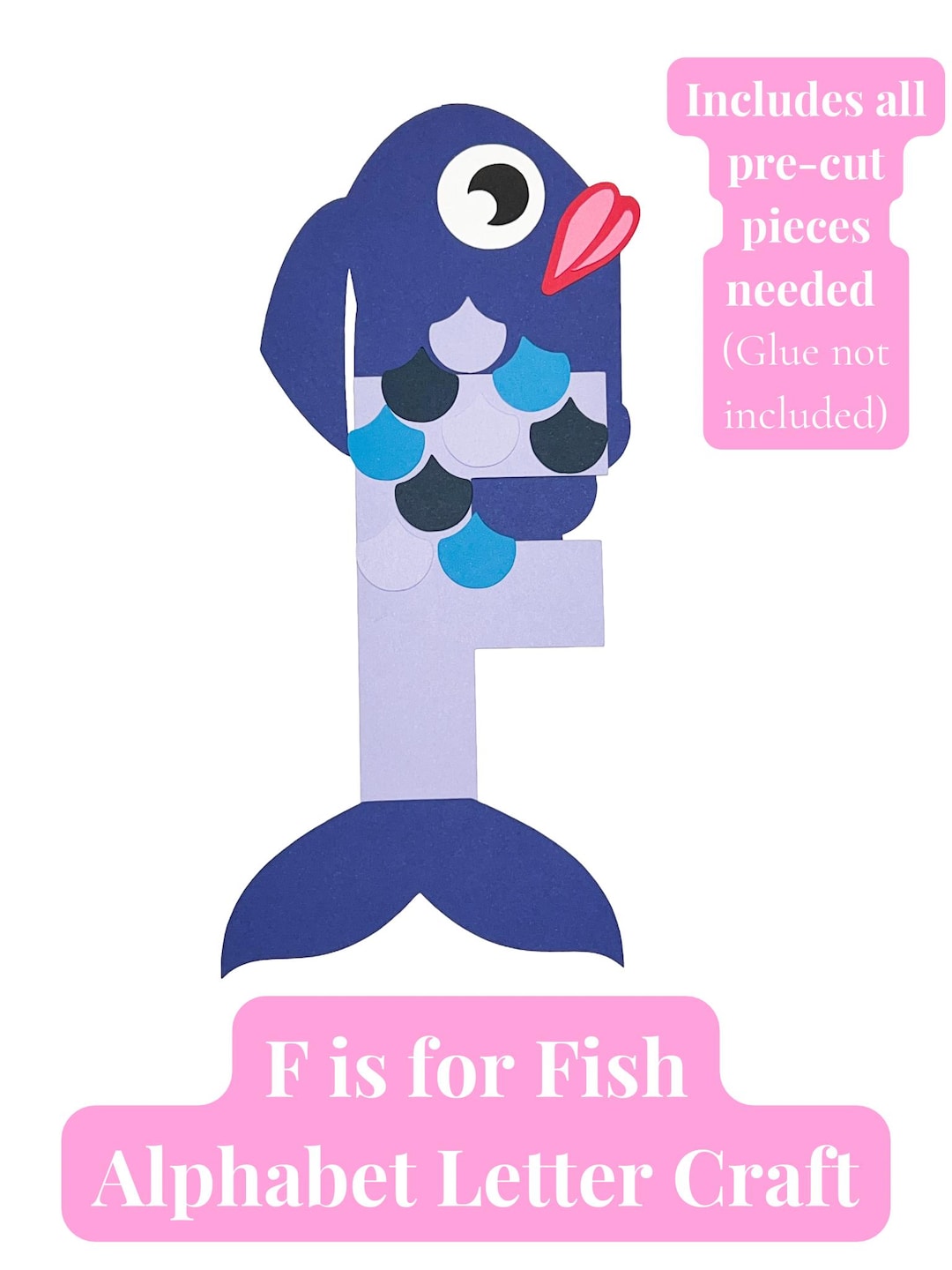 Fish Alphabet Craft Kit: Letter F Activity - Etsy