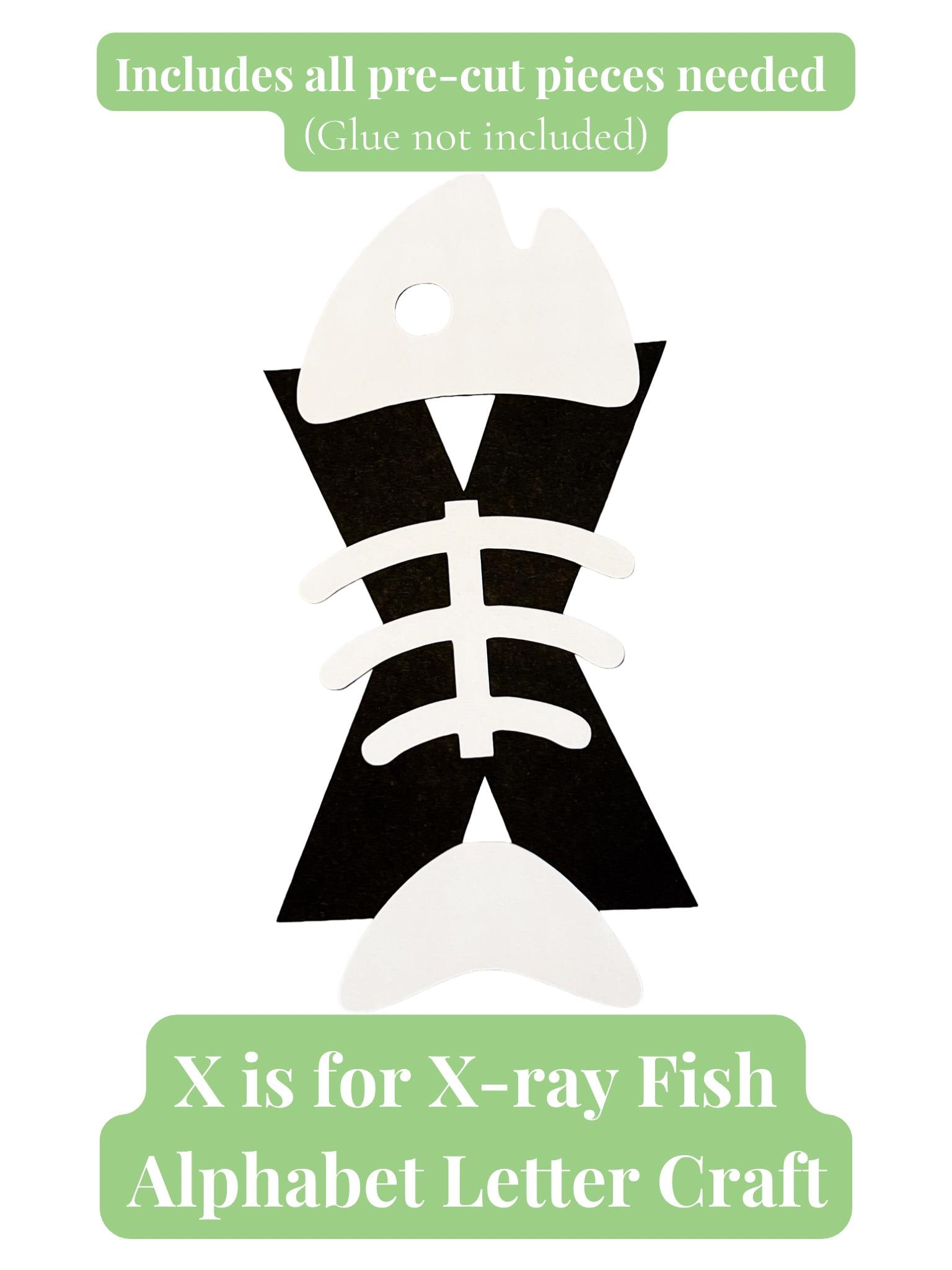 X-ray Fish Alphabet Craft Kit: Letter X Activity - Etsy