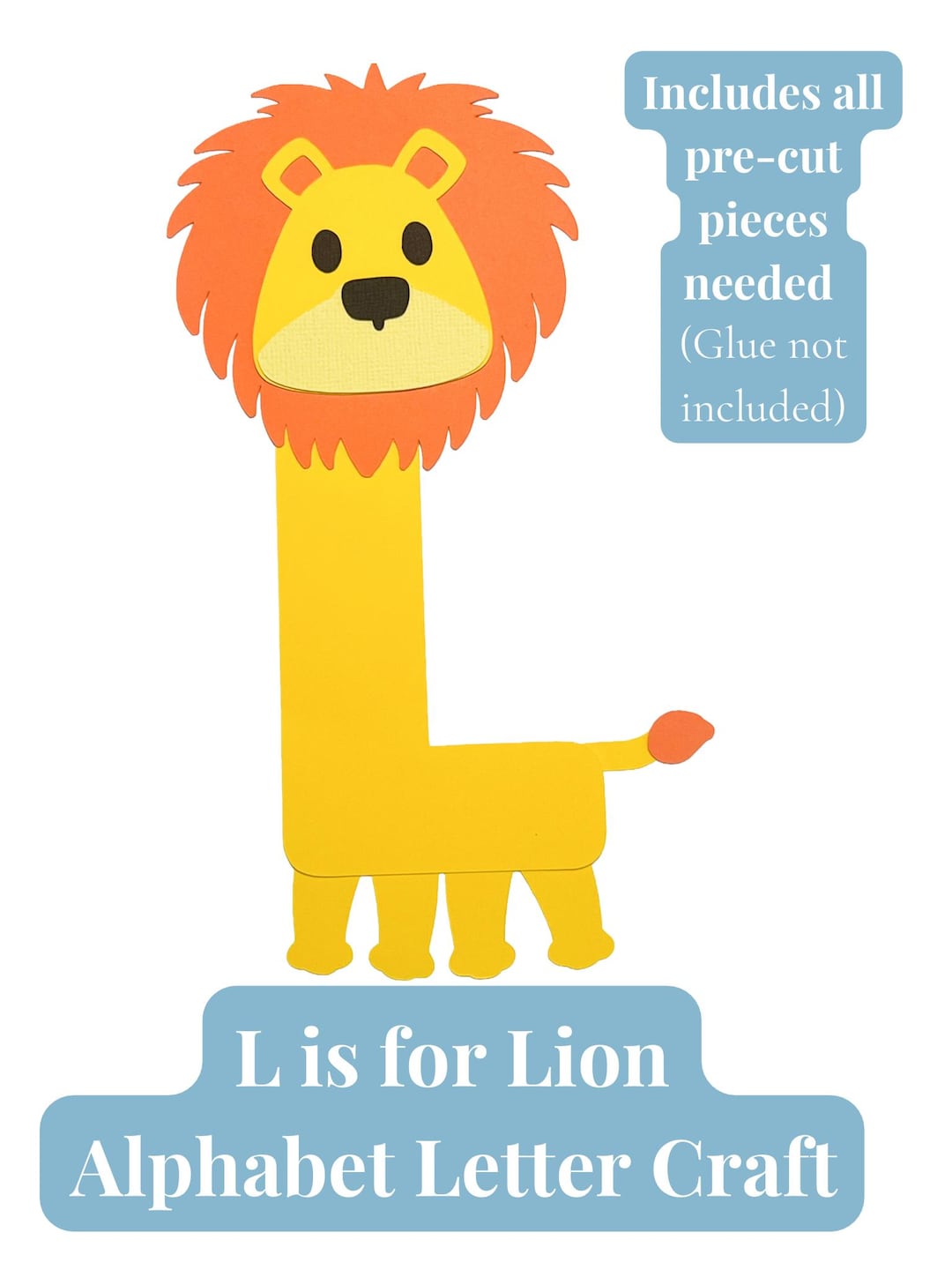 Lion Alphabet Craft Kit: Letter L Activity - Etsy