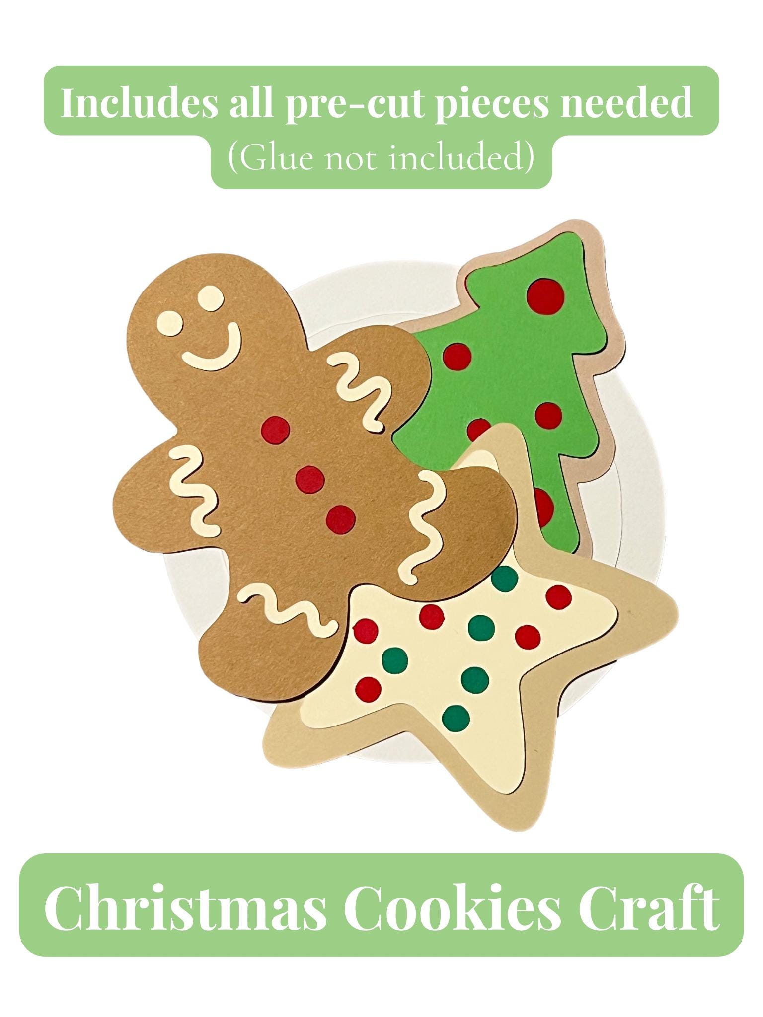 Christmas Cookie Craft Kit | DIY Holiday Activity for Kids - Etsy