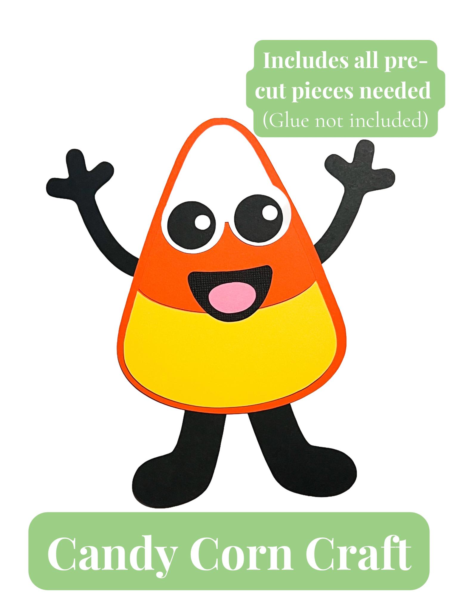 Candy Corn Cardstock Craft: DIY Halloween Fall Decor - Etsy
