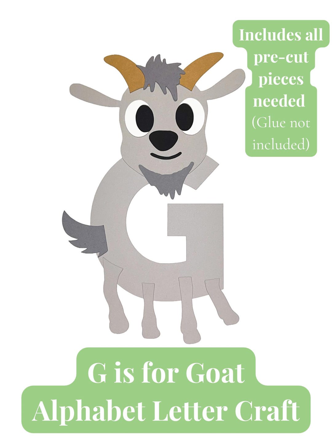 Goat Alphabet Craft Kit: Letter G Activity - Etsy