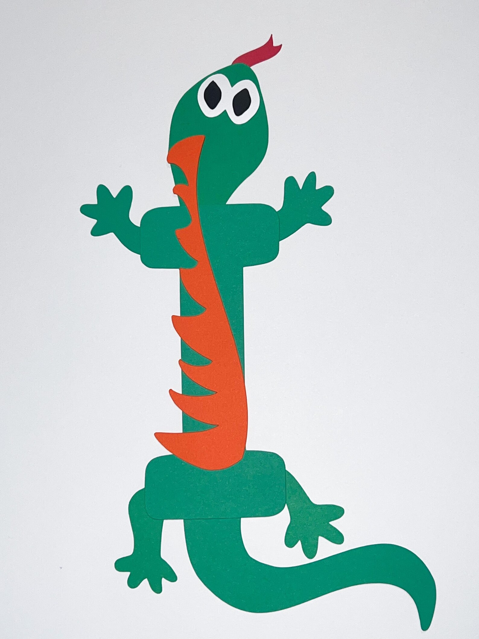 Iguana Alphabet Craft Kit: Letter I Activity - Etsy