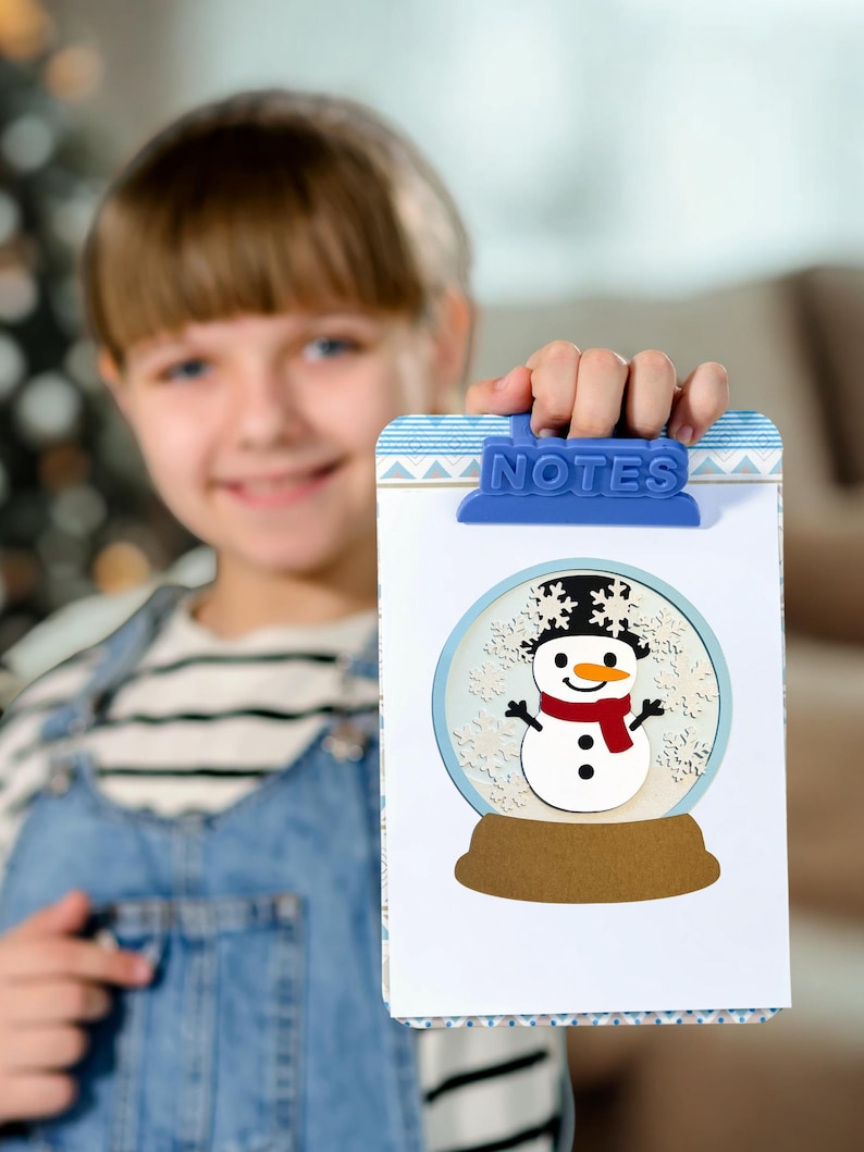 Snow Man Snow Globe Winter Craft | Precut Cardstock Craft Kit | Easy ...