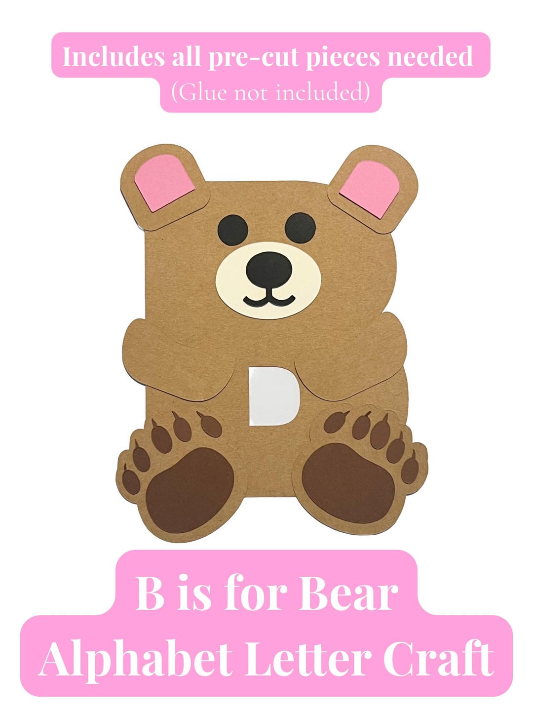 Bear Alphabet Craft Kit: Letter B Activity - Etsy