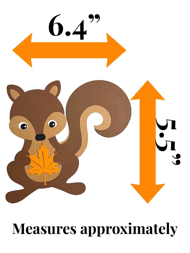 Squirrel Paper Craft: Fall Cardstock DIY Autumn Decor - Etsy