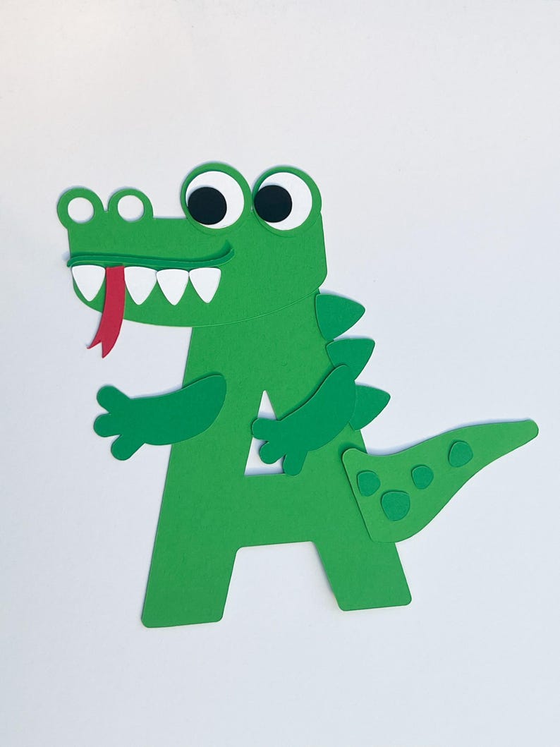 Alligator Alphabet Craft Kit: Letter A Activity - Etsy