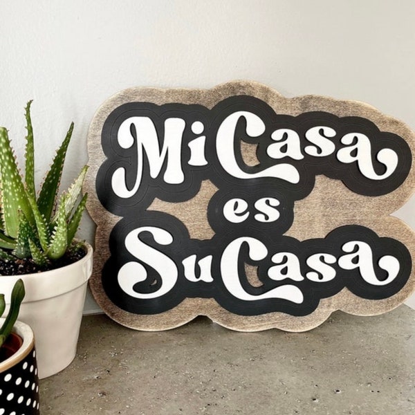 Mi Casa Su Casa Wall Art - Etsy