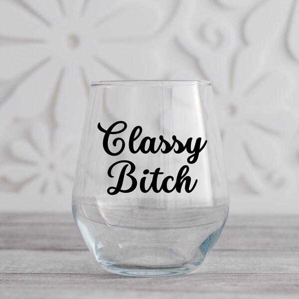 Rude Wine Glass - Etsy