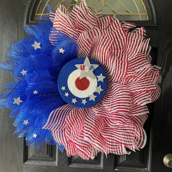 Labor Day Wreath - Etsy