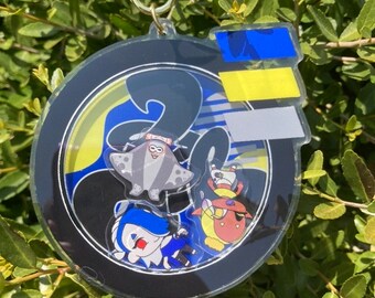 Splatoon 3 Deep Cut Big Man Shiver Frye Acrylic Shaker Charm - Etsy