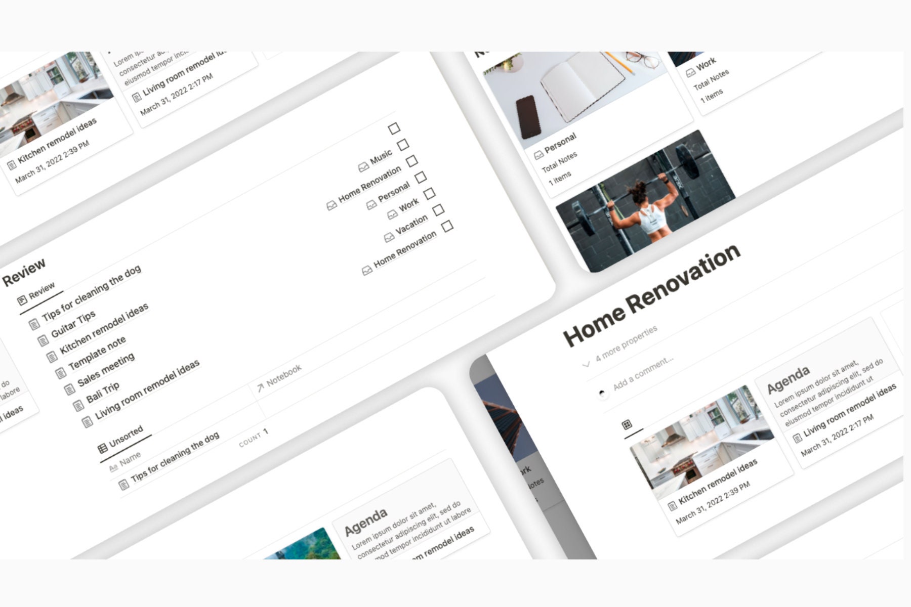 Notion Notebook Dashboard - Keep Your Notes Organised Notes Organizer ...