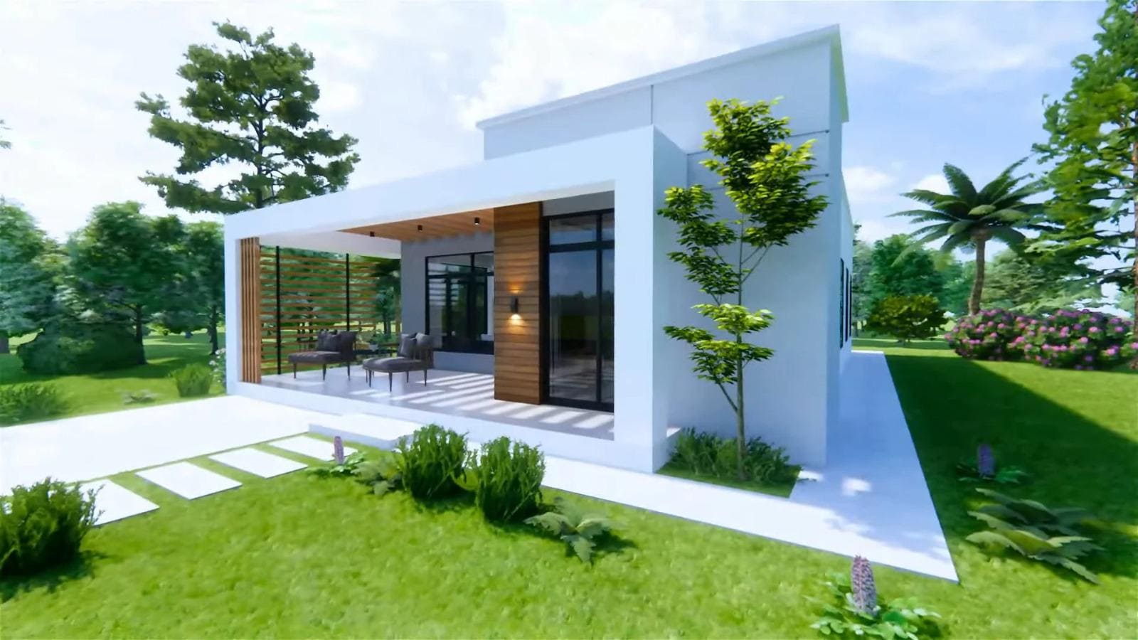 Modern Tiny House Plan: 4 Bedroom Home Design (8.5m X 16m) (PDF Floor ...