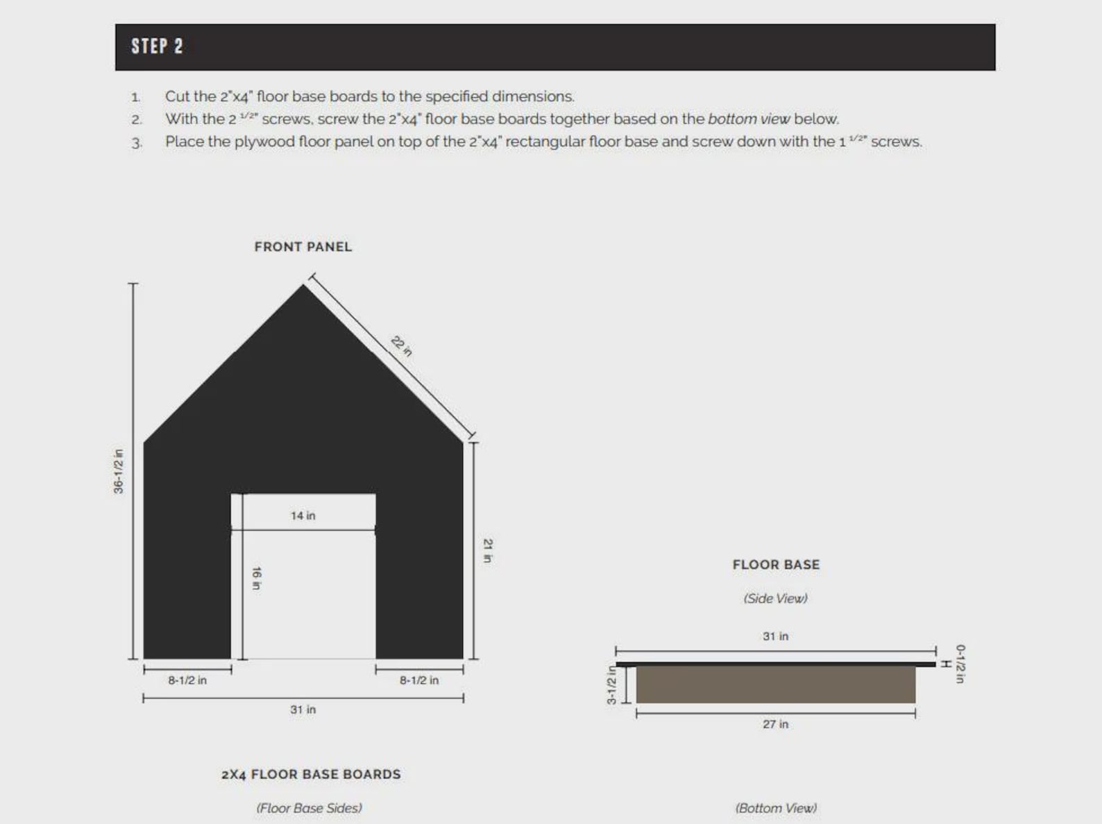 DIY Dog House Plan [medium and Lagre Size Dogs] - DIY Indoor Dog House ...