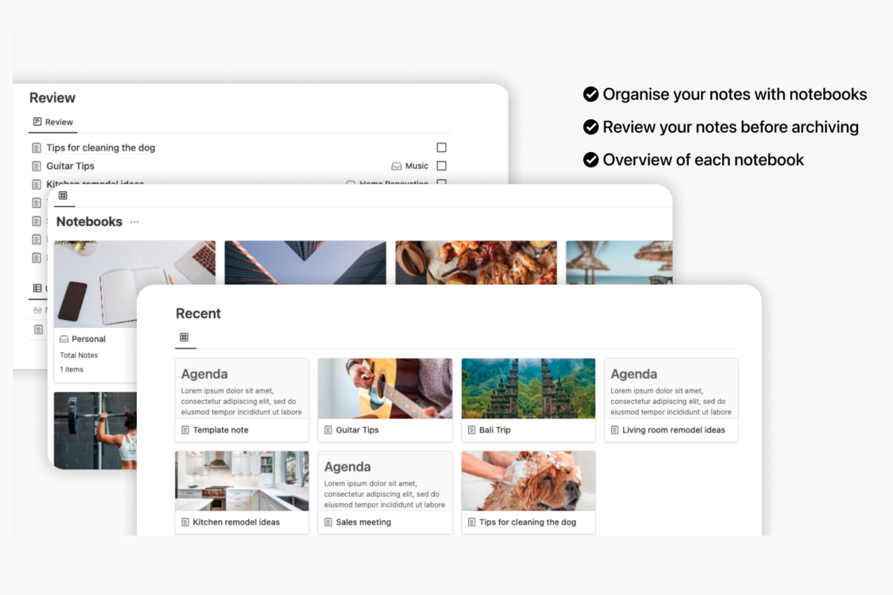Notion Notebook Dashboard - Keep Your Notes Organised Notes Organizer ...