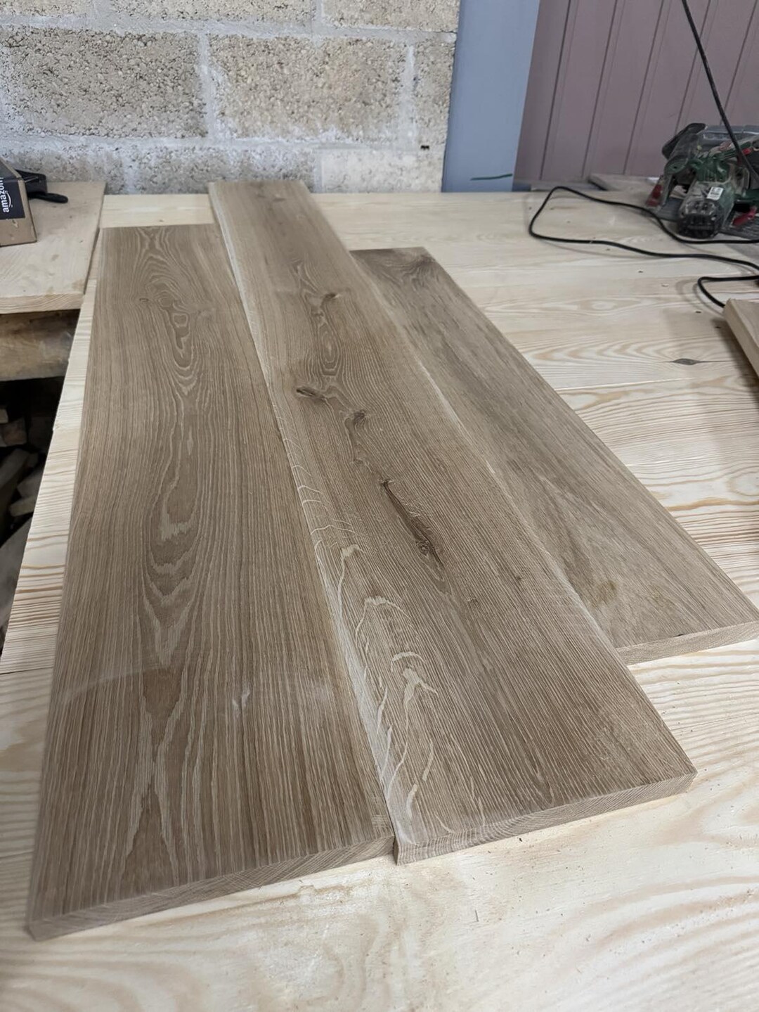 Kiln Dried Oak Boards: Planed Solid Wood (19mm Thick) - Etsy