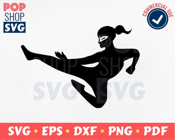 Woman Ninja Jump SVG/ Cut File/ Template for Boys/ Digital - Etsy