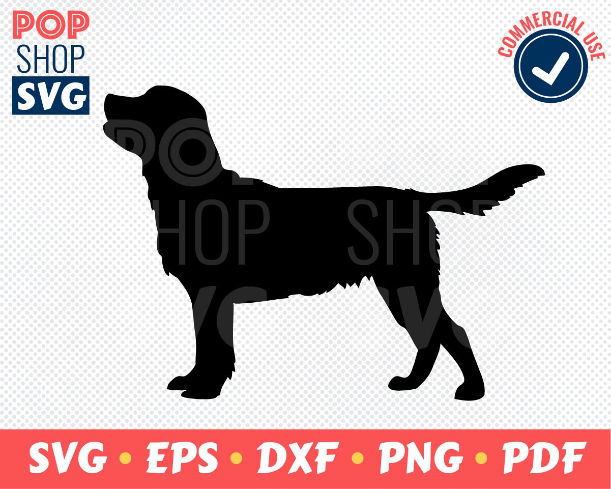 Labrador Side Standing Silhouette SVG/ Cut File/ Commercial License ...