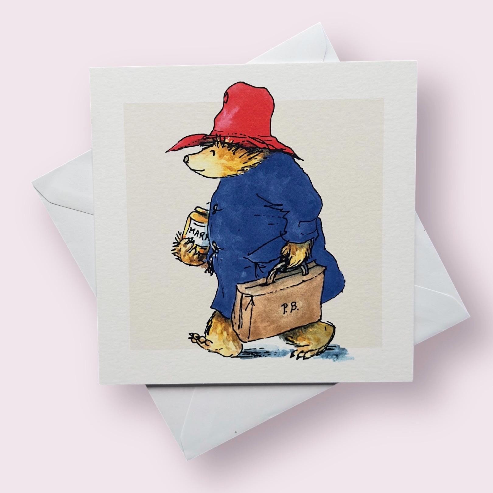 Paddington Bear Greeting Blank Cards Perfect for Framing in Childs ...