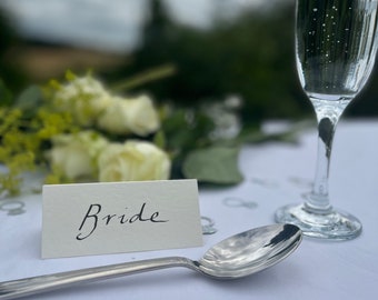 Ivory Name Cards - Etsy