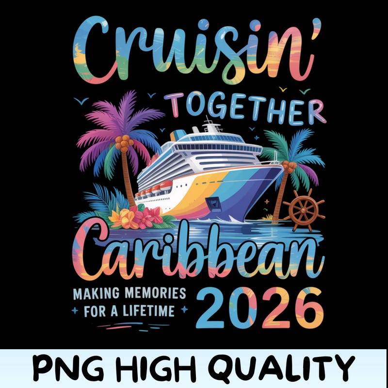 Caribbean Cruise 2026 Png - Etsy