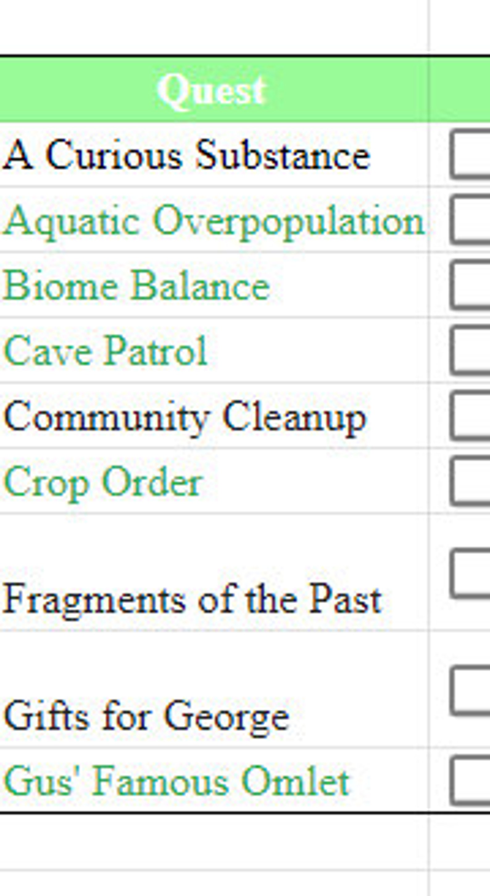 Stardew Valley Spreadsheet Update - Etsy