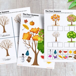 Four Seasons COMPLETE Printable Resources Pack, Montessori, Spring ...