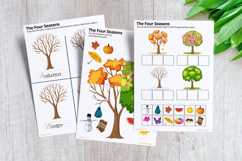 Four Seasons COMPLETE Printable Resources Pack, Montessori, Spring ...