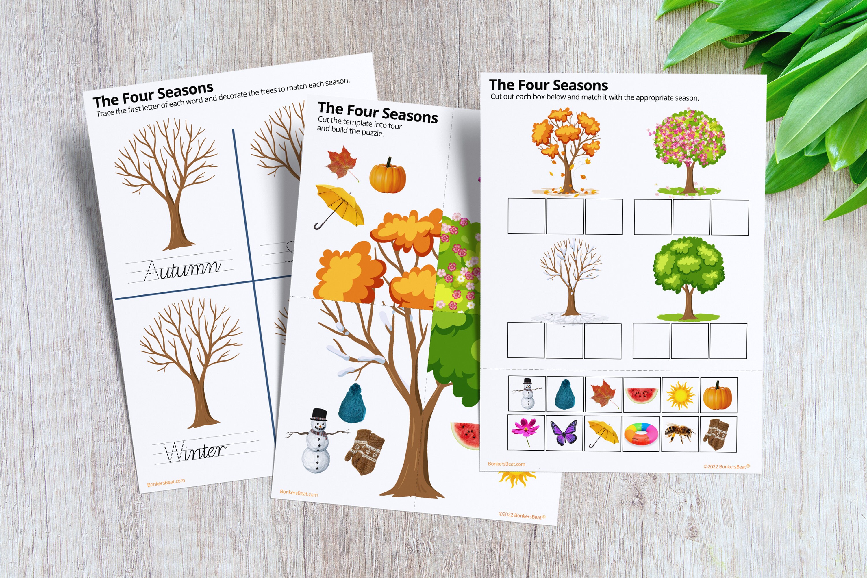Four Seasons COMPLETE Printable Resources Pack, Montessori, Spring ...