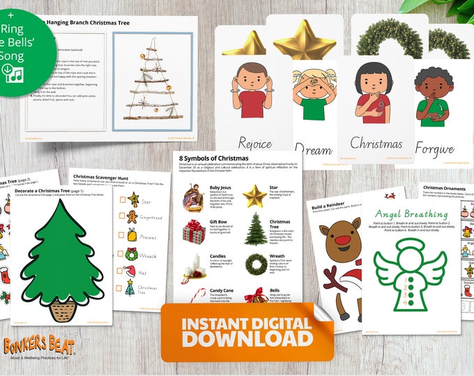 Christmas COMPLETE Printable Resources/music/nomenclature Cards/auslan ...
