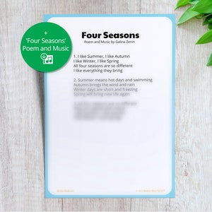Four Seasons COMPLETE Printable Resources Pack, Montessori, Spring ...