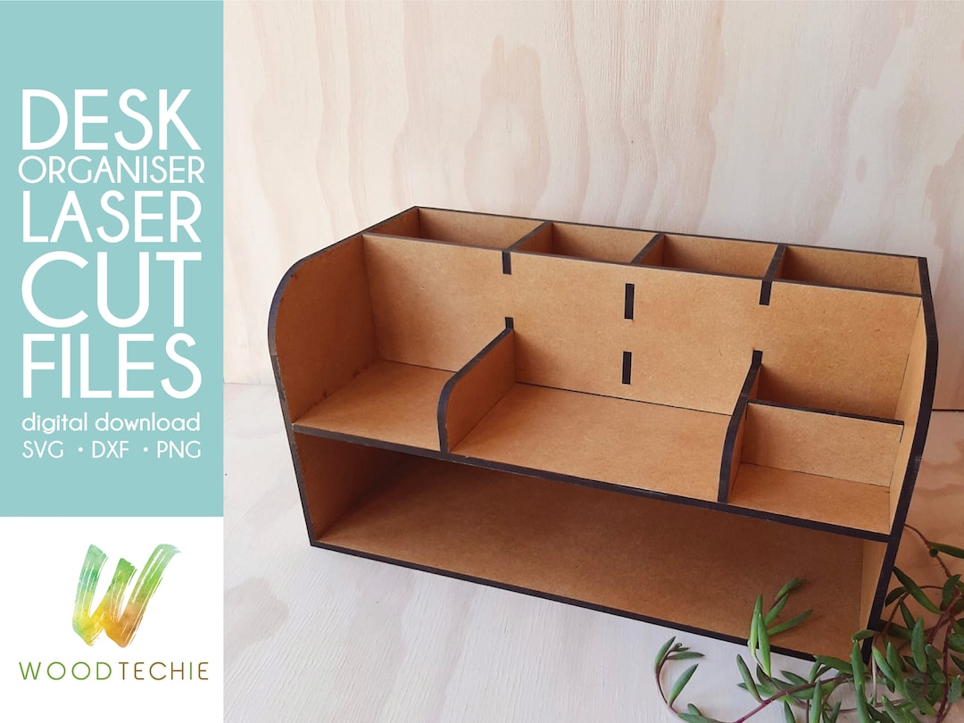 Wooden Desk Organiser Digital Files. Cut Files. Laser Cut Files. - Etsy