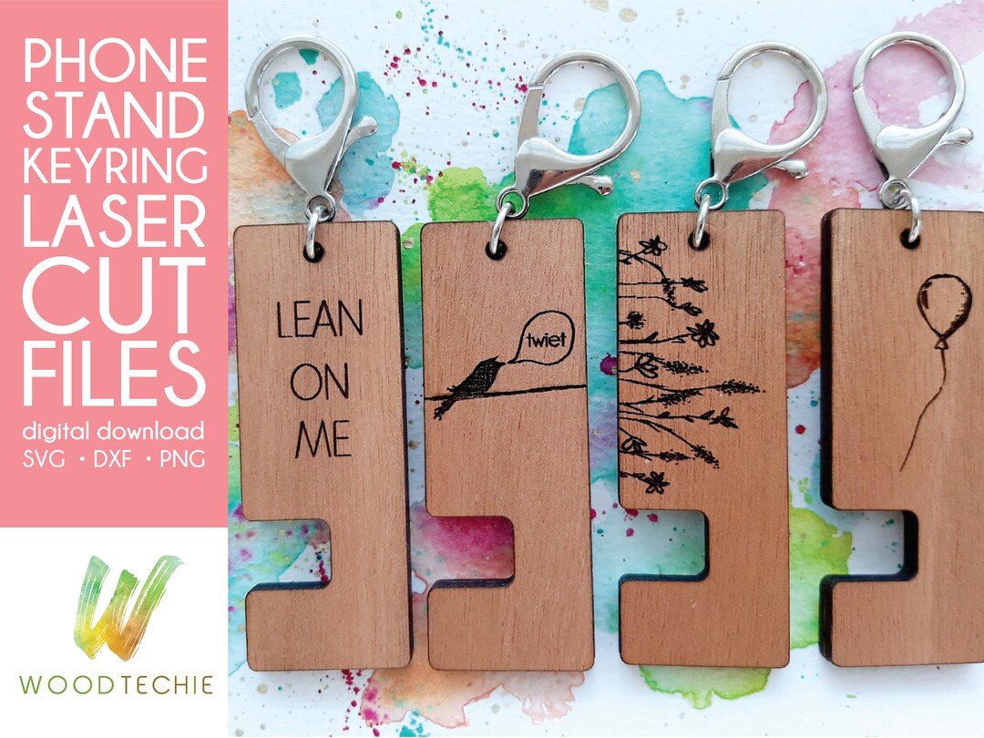 Cellphone Stand Key Holder Laser Cut Digital File - Etsy