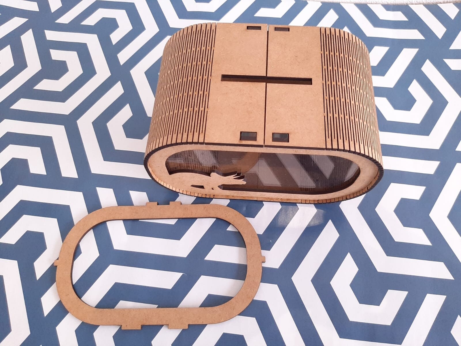 Interchangeable Face, Money Box Design File Laser Cut Files 10cm X 10cm ...