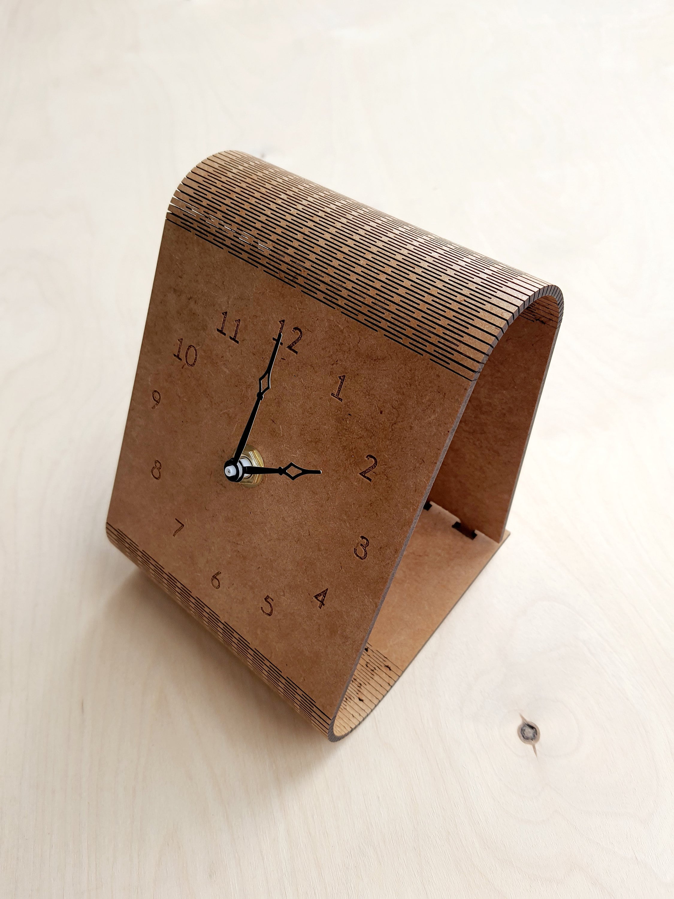 Wooden Desk Clock Design File Laser Cut Files - Etsy