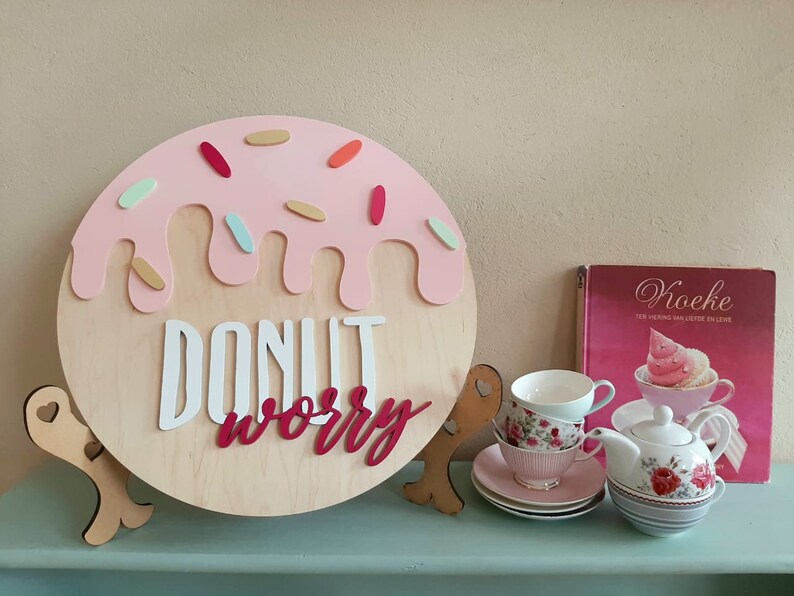 Donut Name Sign Laser Cut File - Digital Download - Laser Cutting ...