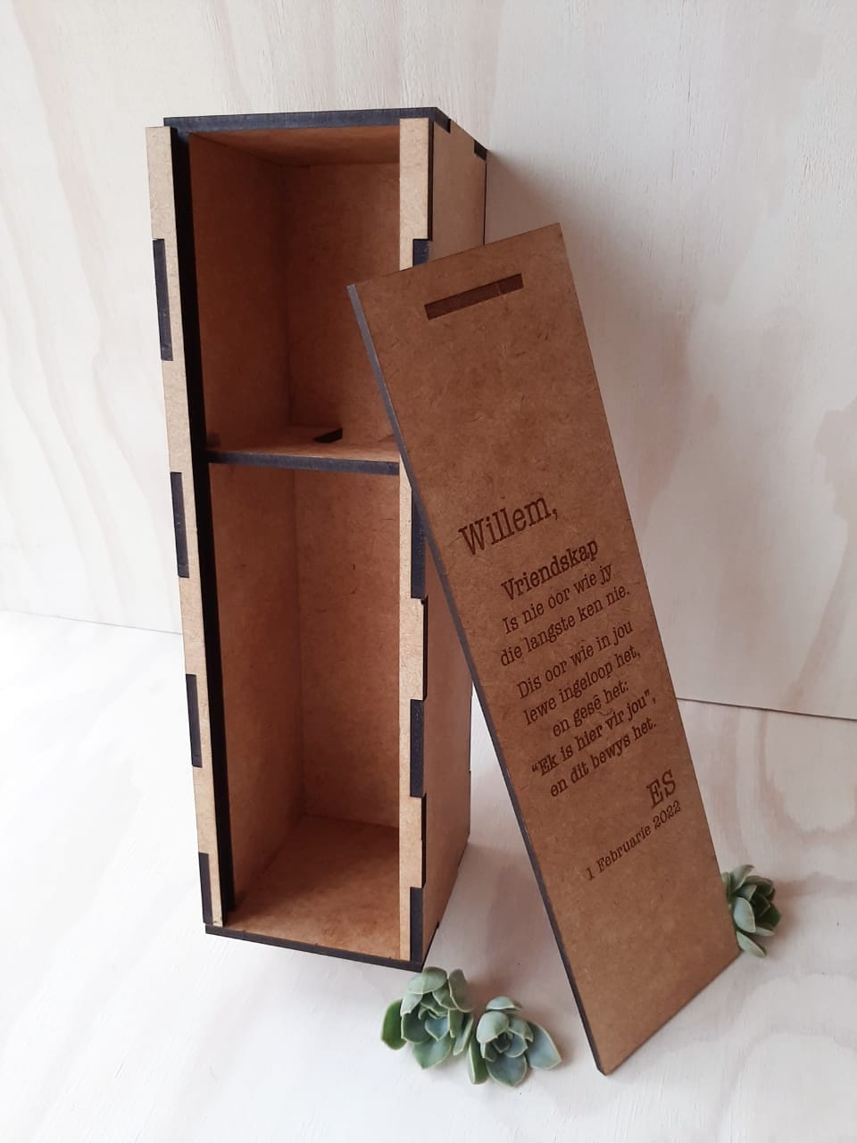 Wine Box or Whiskey Box Design File 12cm X 12cm X 40cm for - Etsy