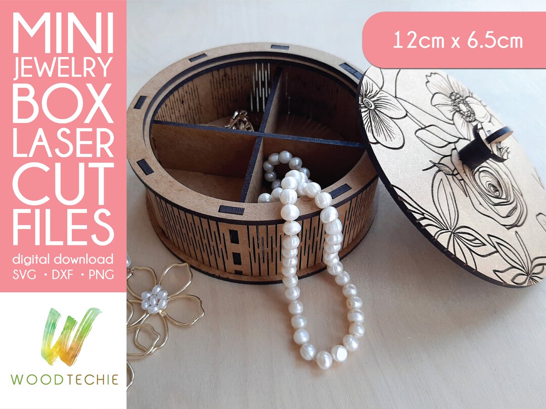 Instant Download | Mini Trinket Box | Box Design File | Laser Cut Files ...