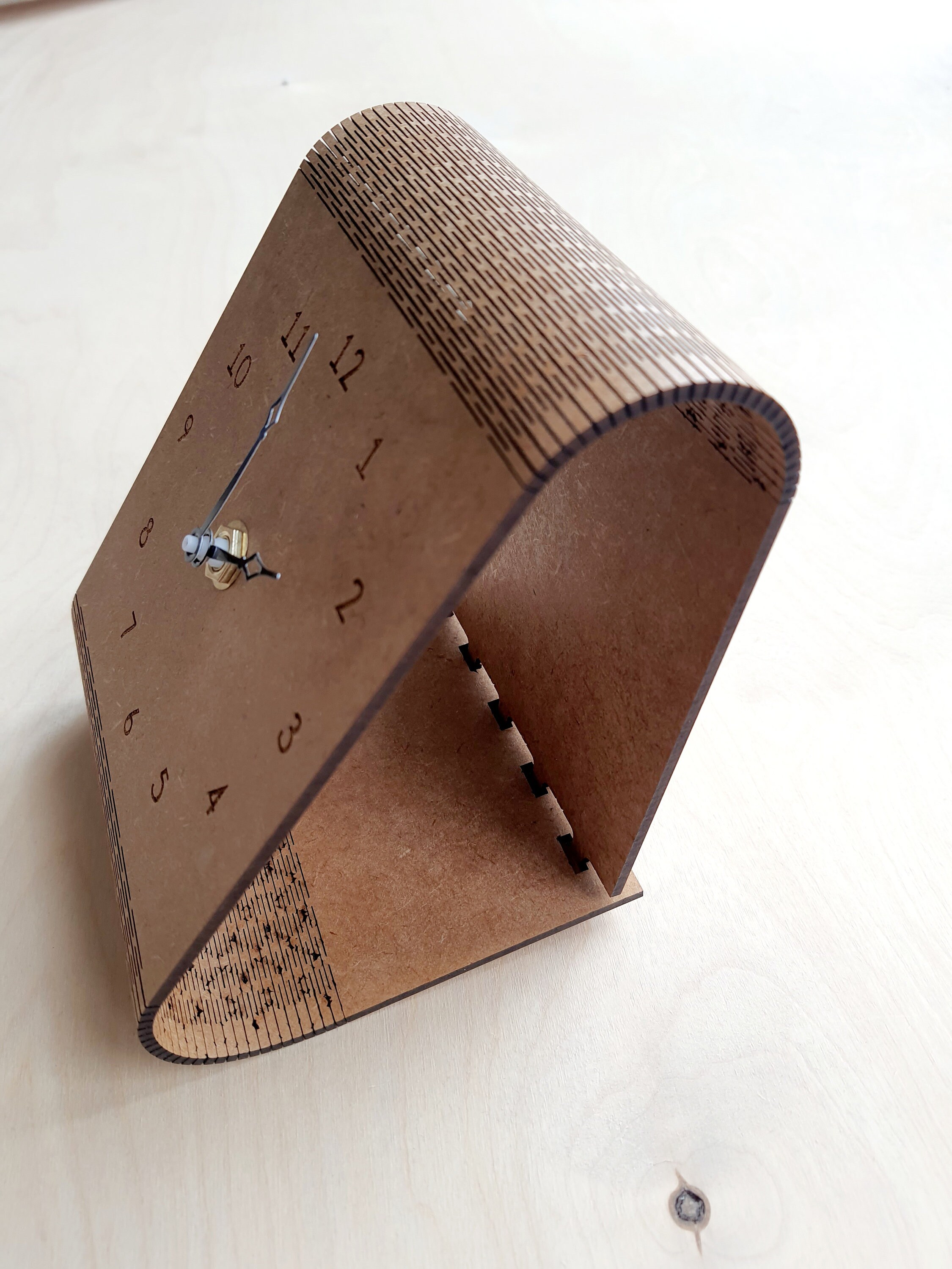 Wooden Desk Clock Design File Laser Cut Files - Etsy
