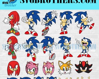Sonic Knuckles Svg - Etsy Australia